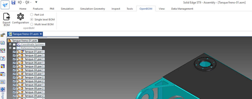 Solid Edge plug-in installation and export a BOM – OpenBOM Training Library