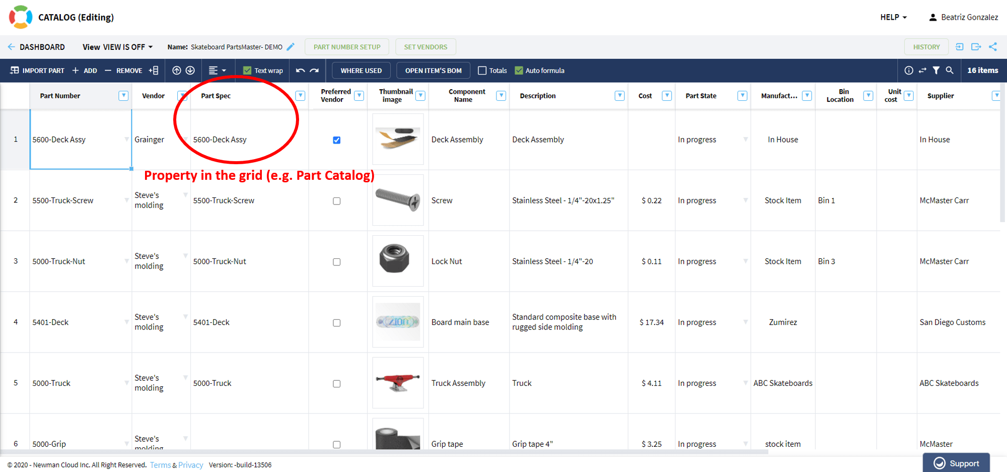 Properties and property types – OpenBOM Training Library
