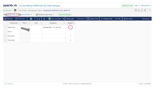 BOM: Single-level, Multi-level, Flattened – OpenBOM Training Library BOM: Single-level, Multi-level, Flattened – OpenBOM Training Library