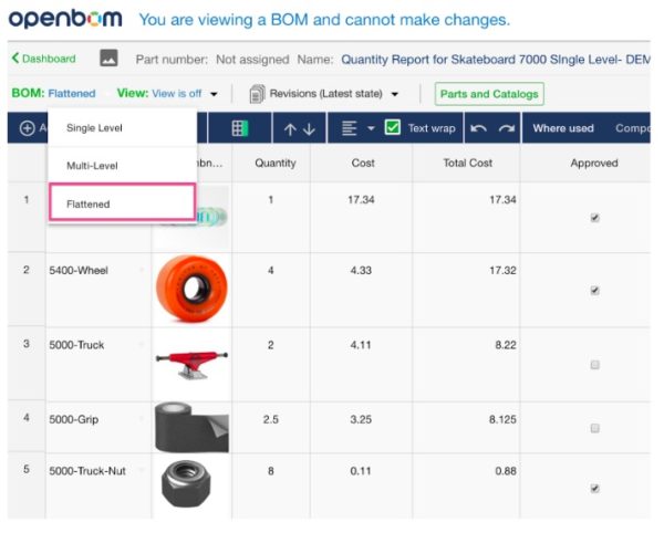 BOM: Single-level, Multi-level, Flattened – OpenBOM Training Library BOM: Single-level, Multi-level, Flattened – OpenBOM Training Library