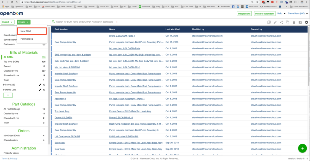User Interface – OpenBOM Training Library