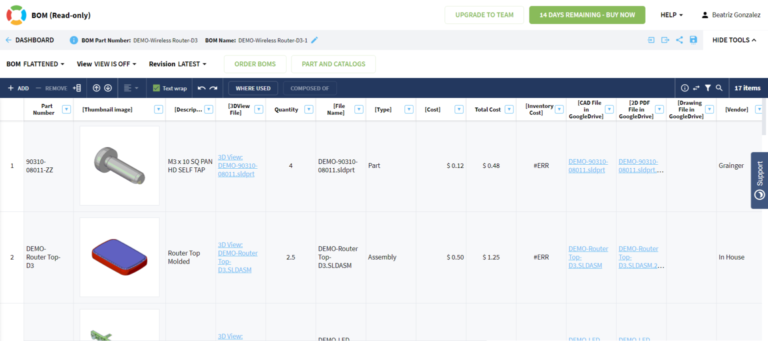 BOM Types – OpenBOM Training Library