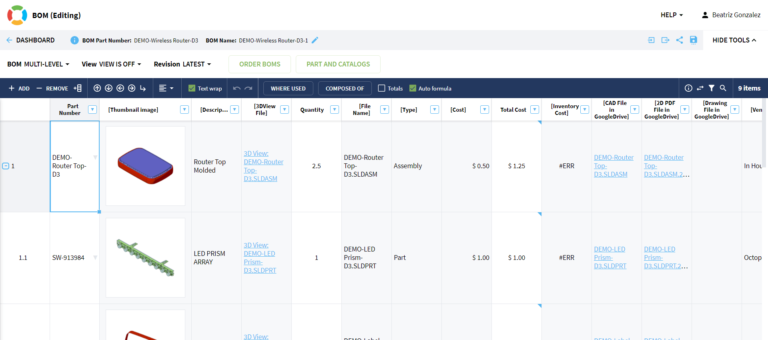 BOM Types – OpenBOM Training Library