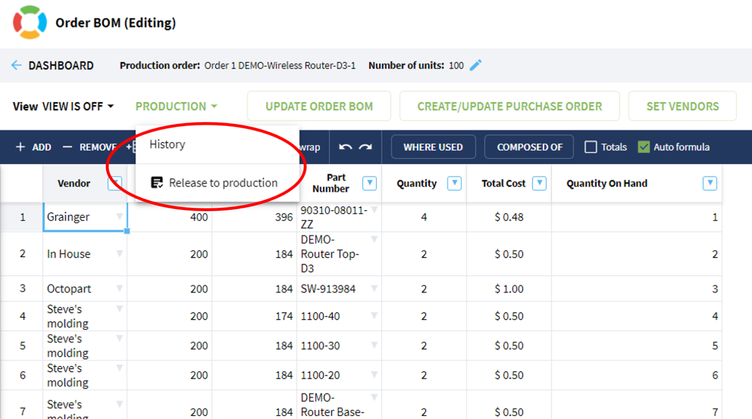 Planning BOMs And Purchase Orders – OpenBOM Training Library