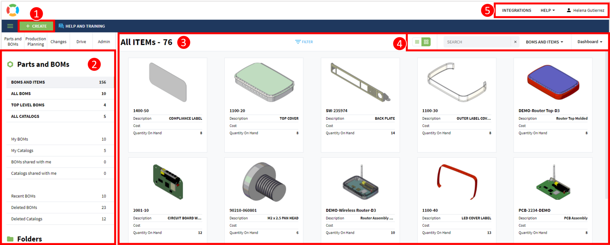 User Interface – OpenBOM Training Library
