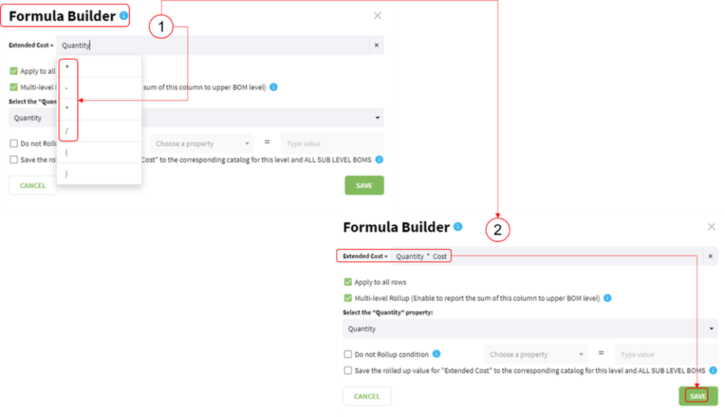 Advanced BOM Features (Formulas) – OpenBOM Training Library